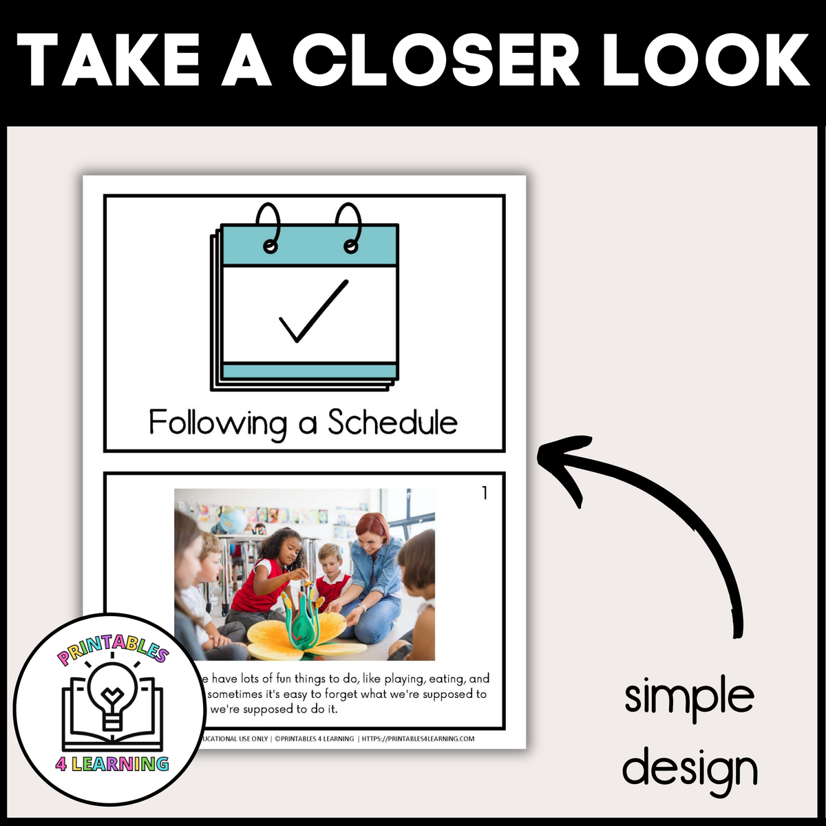 Following a Schedule Social Story – Printables 4 Learning