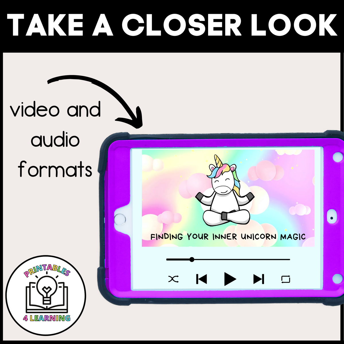 Kids Meditation: Finding Your Inner Unicorn Magic – Printables 4 Learning