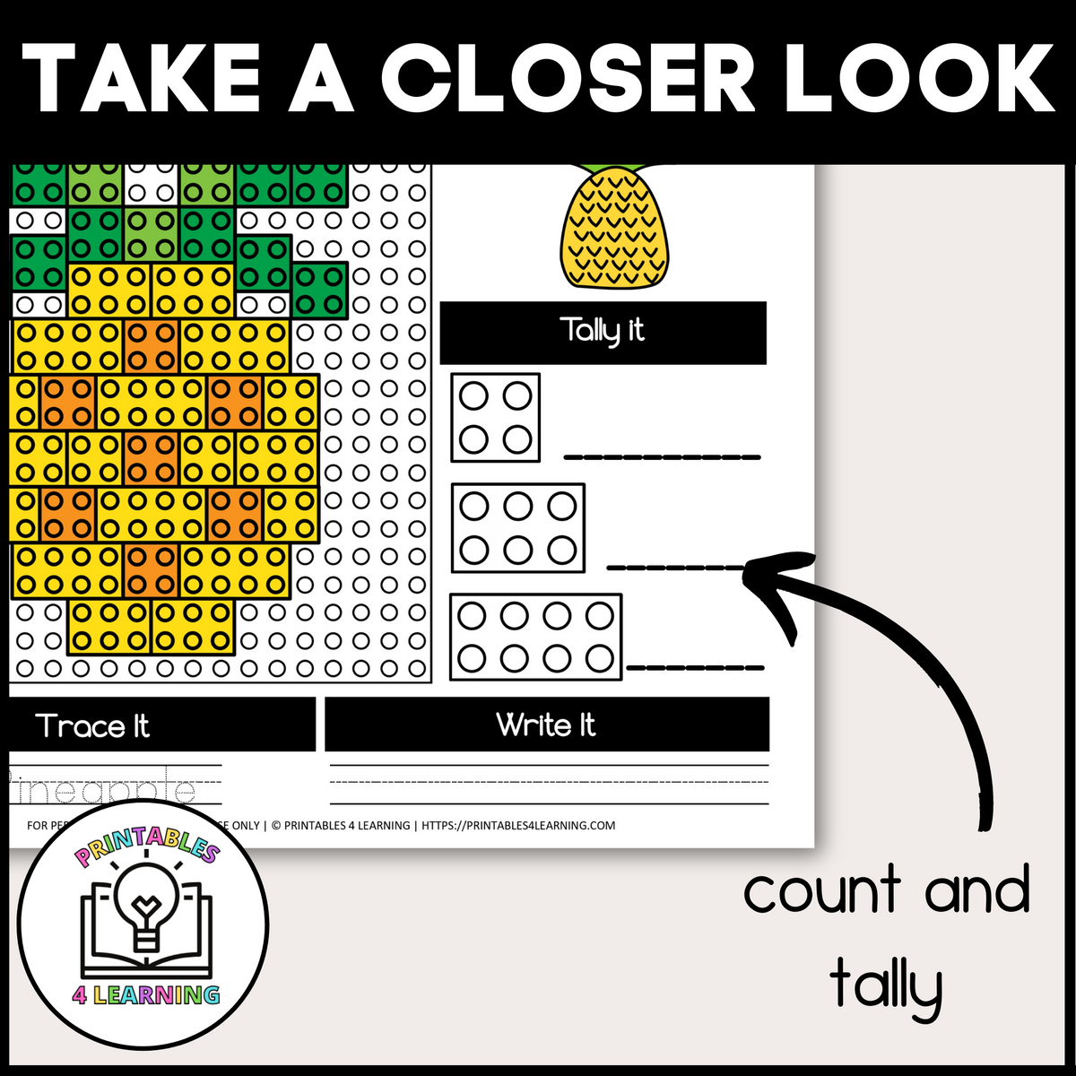 Summer Building Brick Mats – Printables 4 Learning