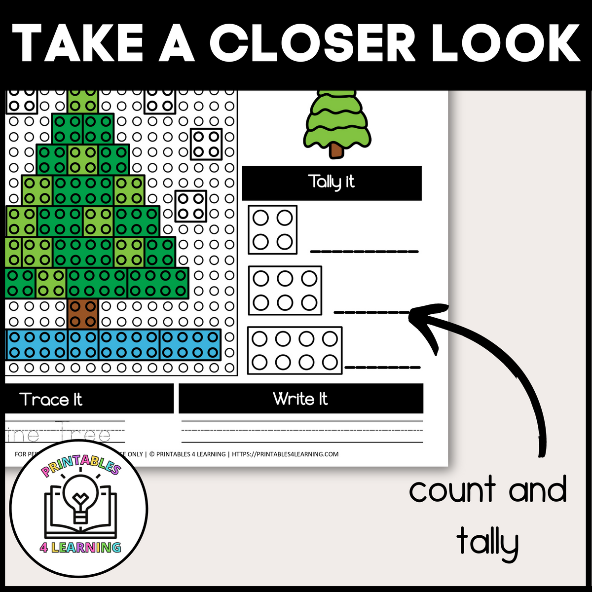 Winter Building Block Mats – Printables 4 Learning