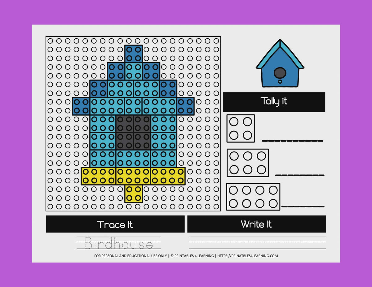 Spring Building Block Mats – Printables 4 Learning