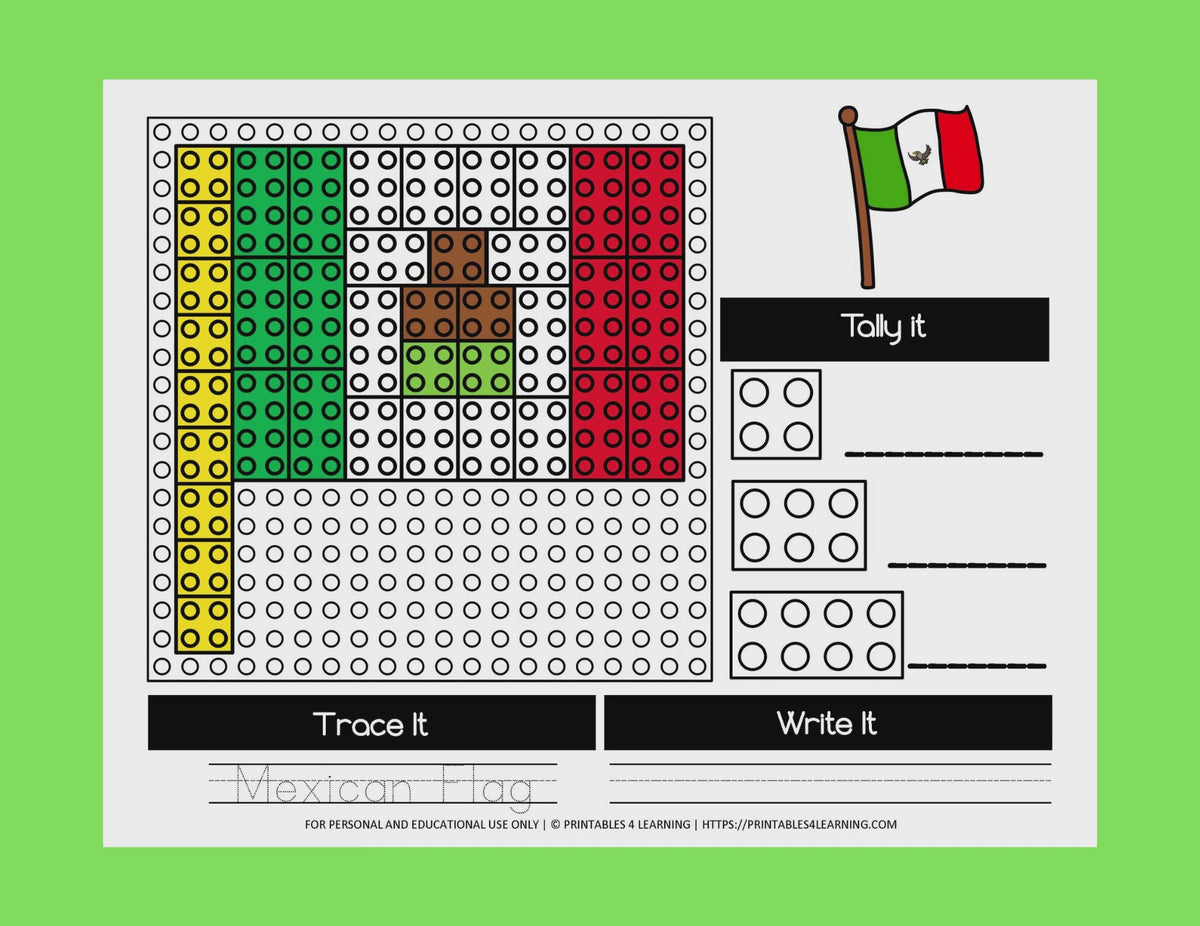 Cinco de Mayo Building Block Mats – Printables 4 Learning