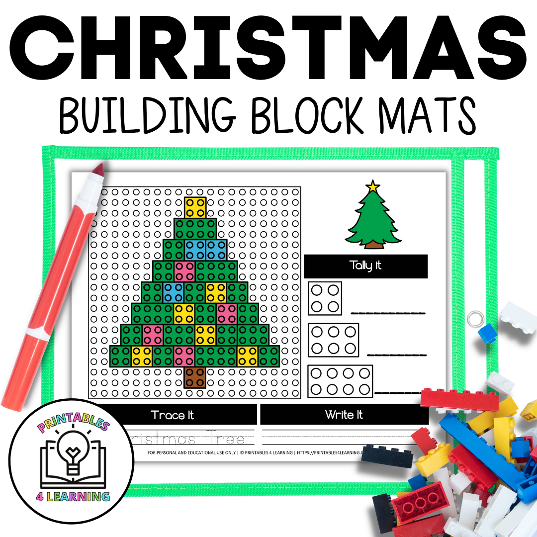 Christmas Building Block Mats – Printables 4 Learning
