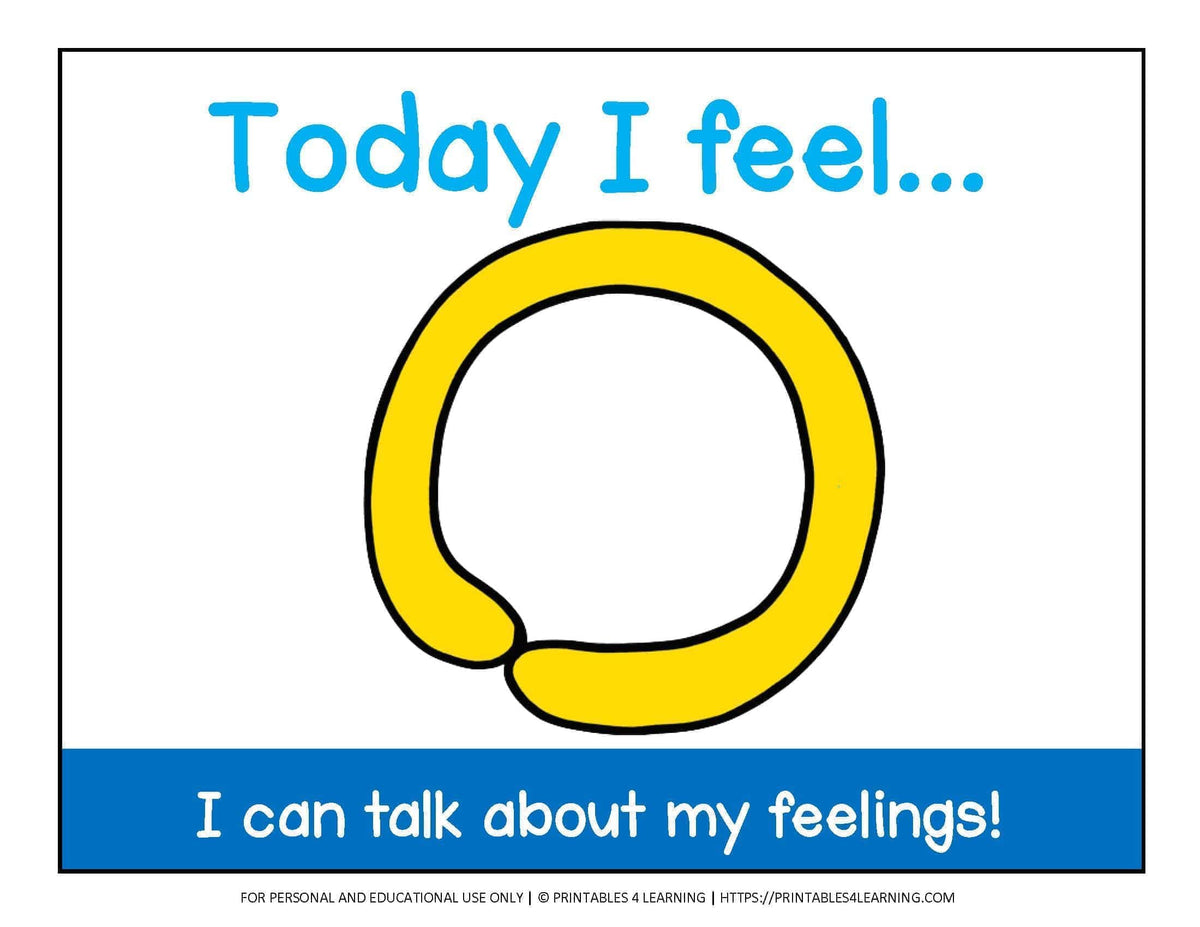 Let's Talk About Emotions Play Dough Mats – Printables 4 Learning