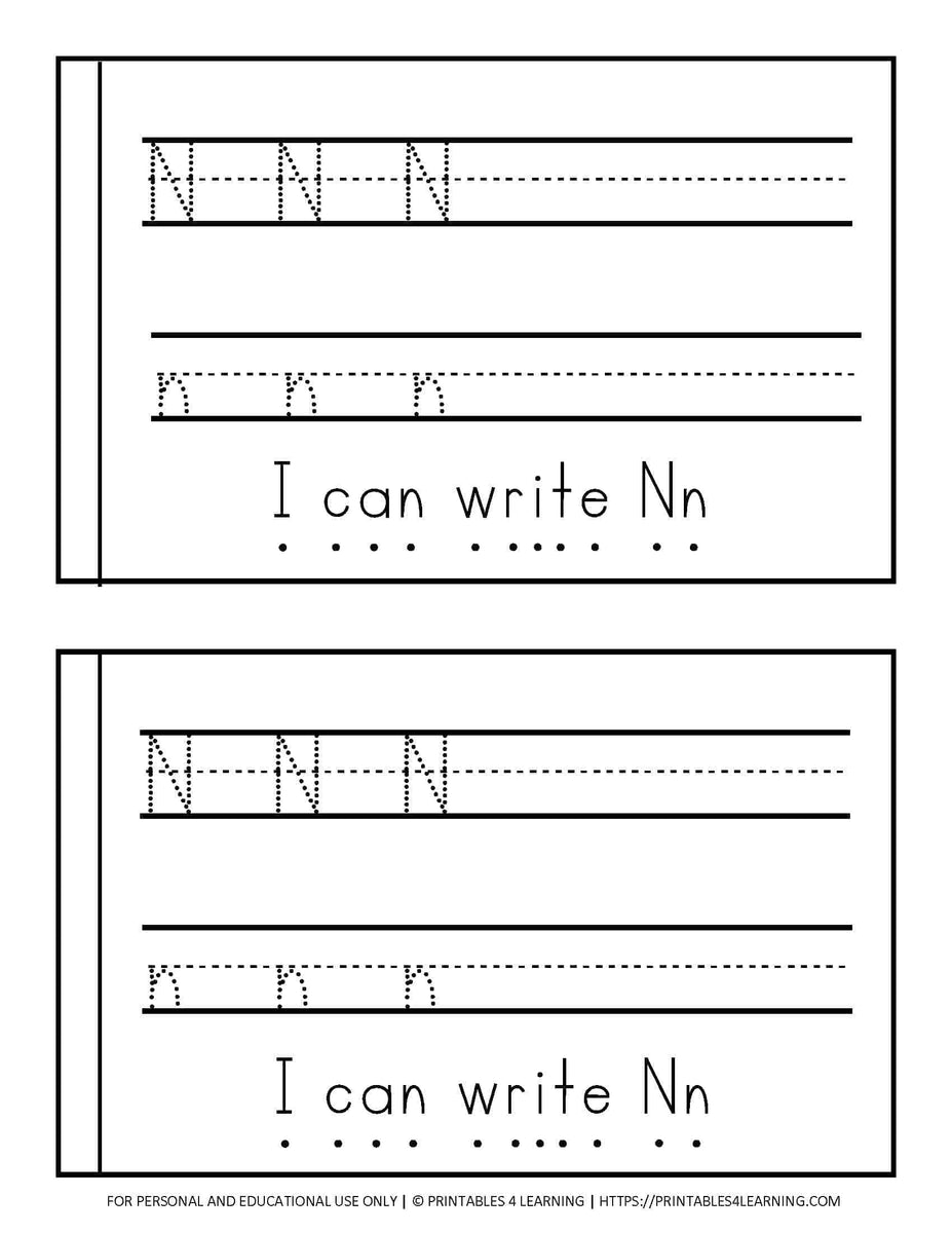 Letter N Emergent Reader Coloring Book – Printables 4 Learning