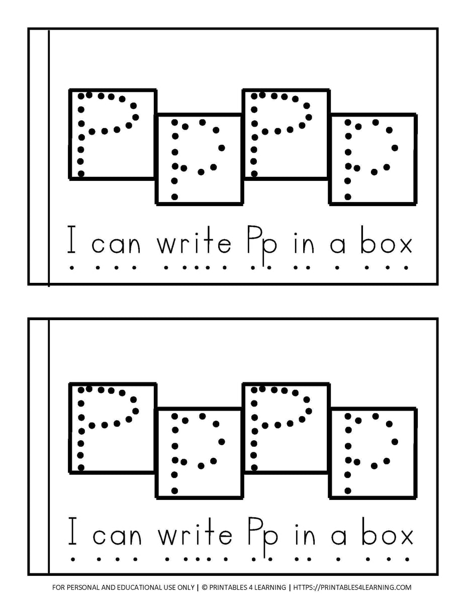 Letter P Emergent Reader Coloring Book – Printables 4 Learning