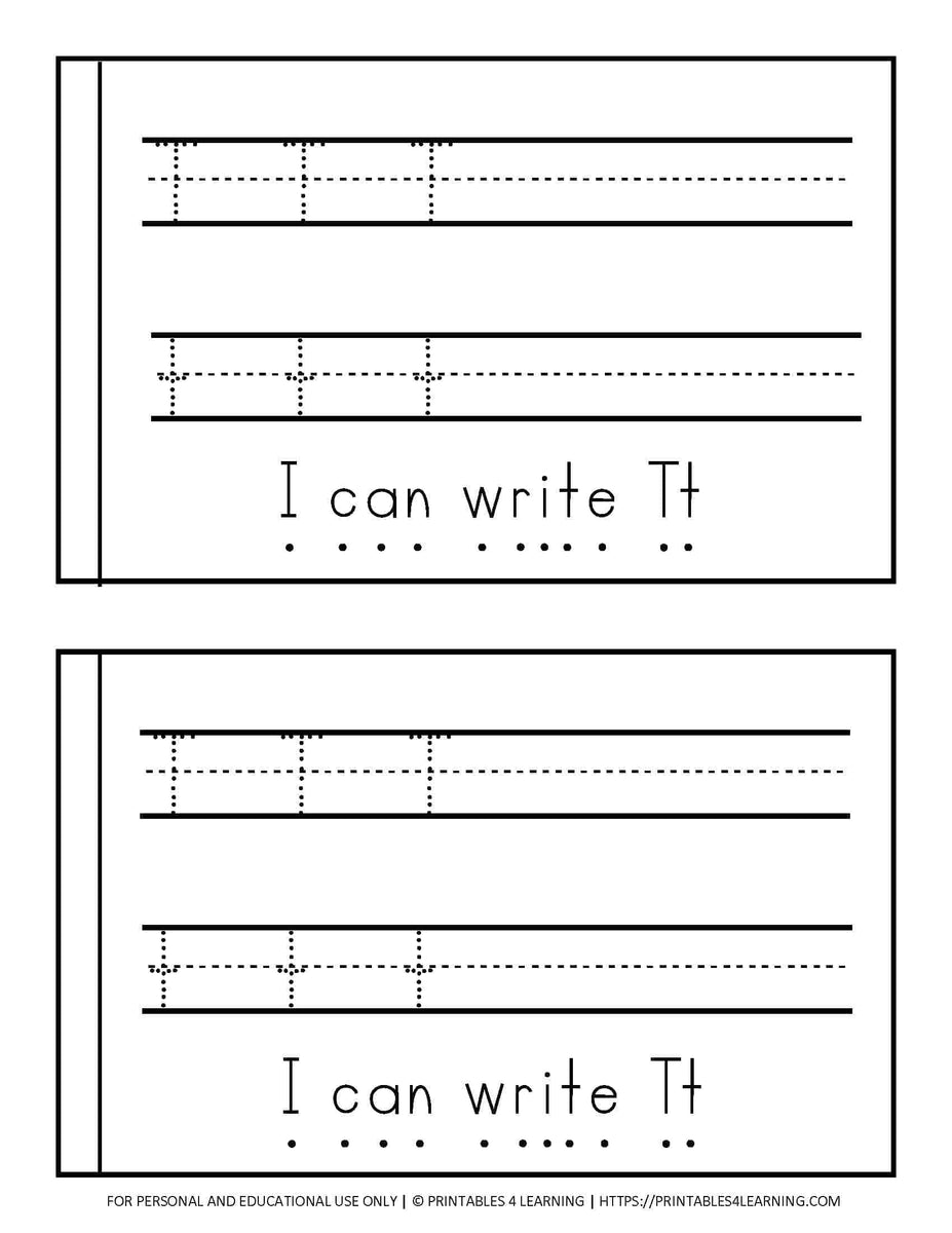 Letter T Emergent Reader Coloring Book – Printables 4 Learning