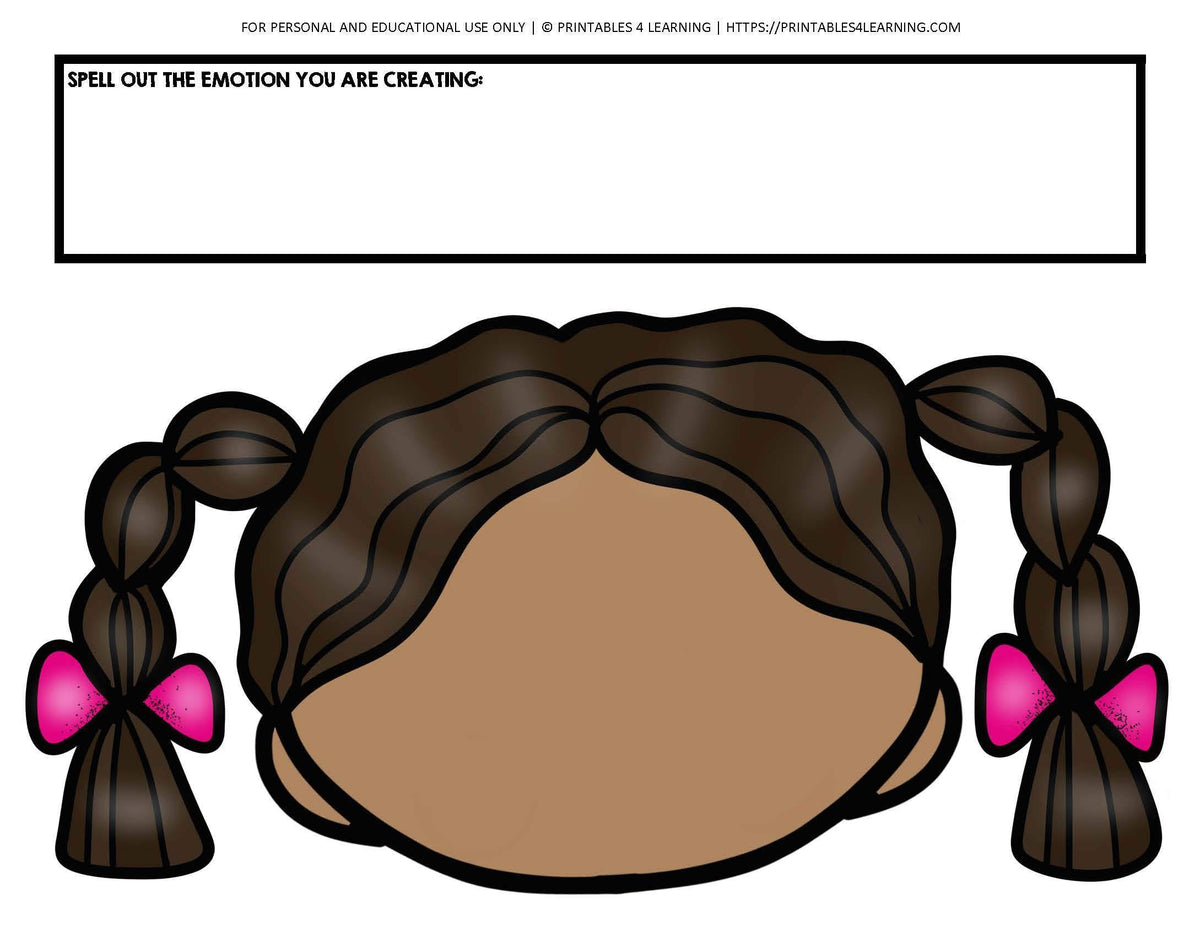 Emotions: Playdough Face Mats – Printables 4 Learning