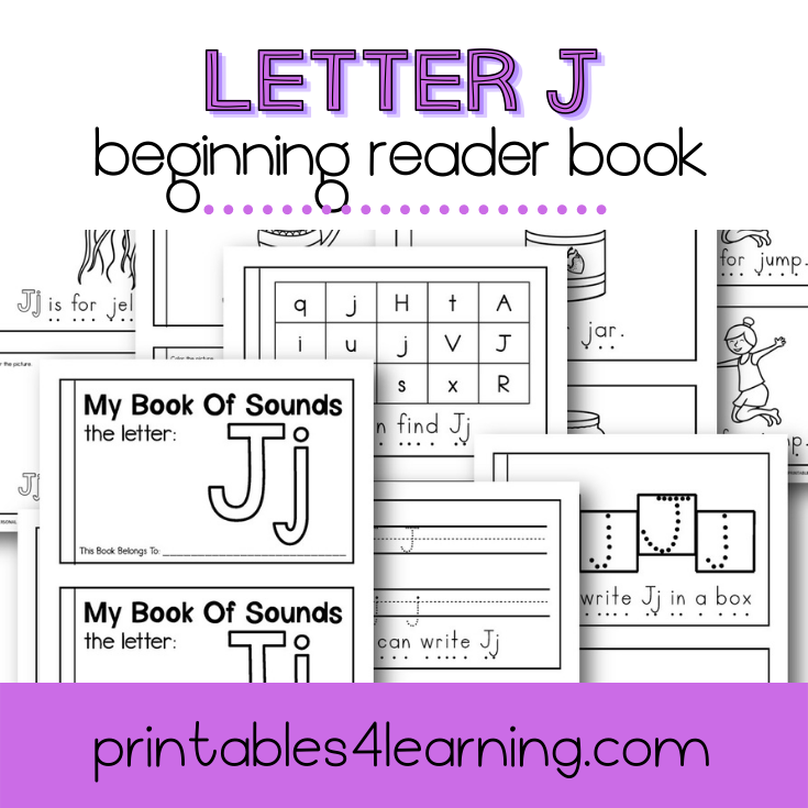 Letter J Emergent Reader Coloring Book – Printables 4 Learning