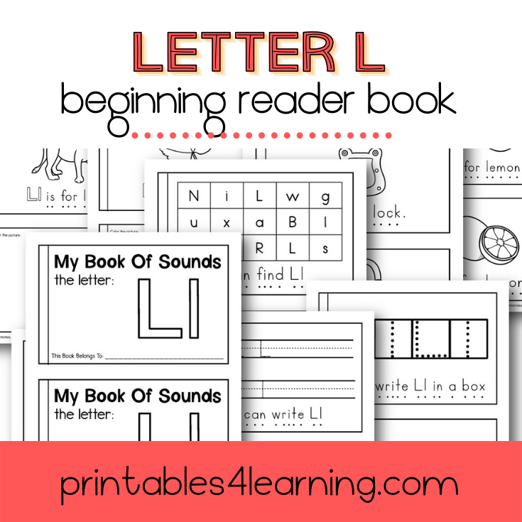 Letter L Emergent Reader Coloring Book – Printables 4 Learning
