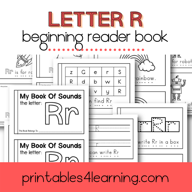 Letter R Emergent Reader Coloring Book – Printables 4 Learning