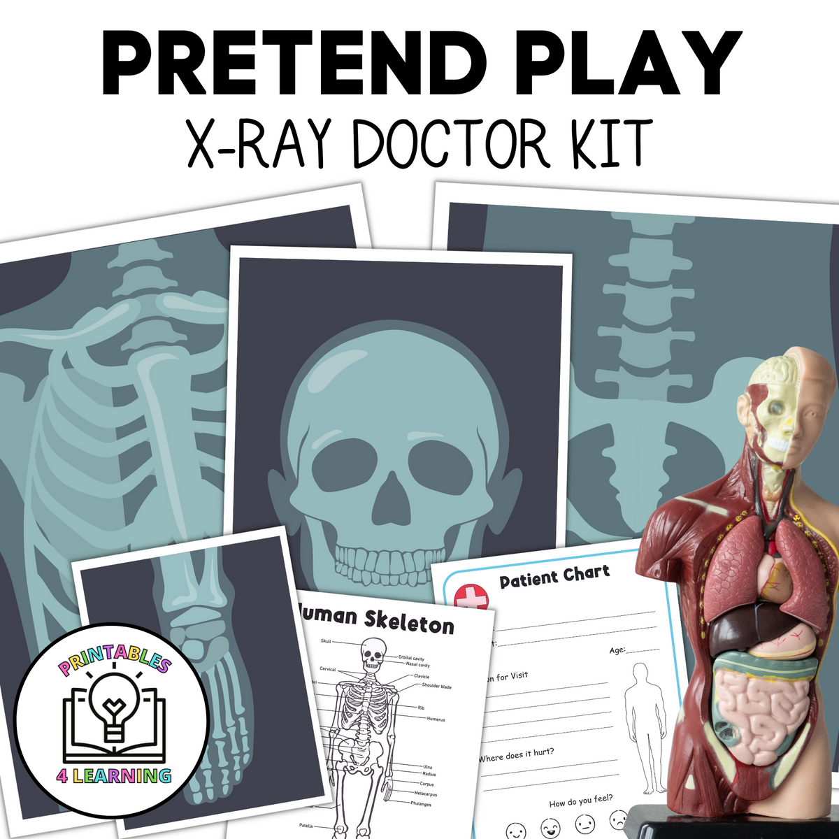 Doctor Pretend Play X-Ray Station – Printables 4 Learning
