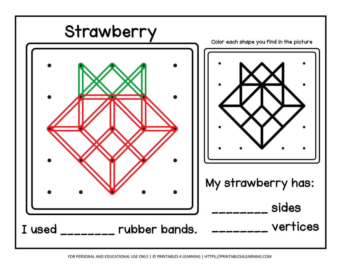 Geoboard Activities: Summer Patterns Packet – Printables 4 Learning