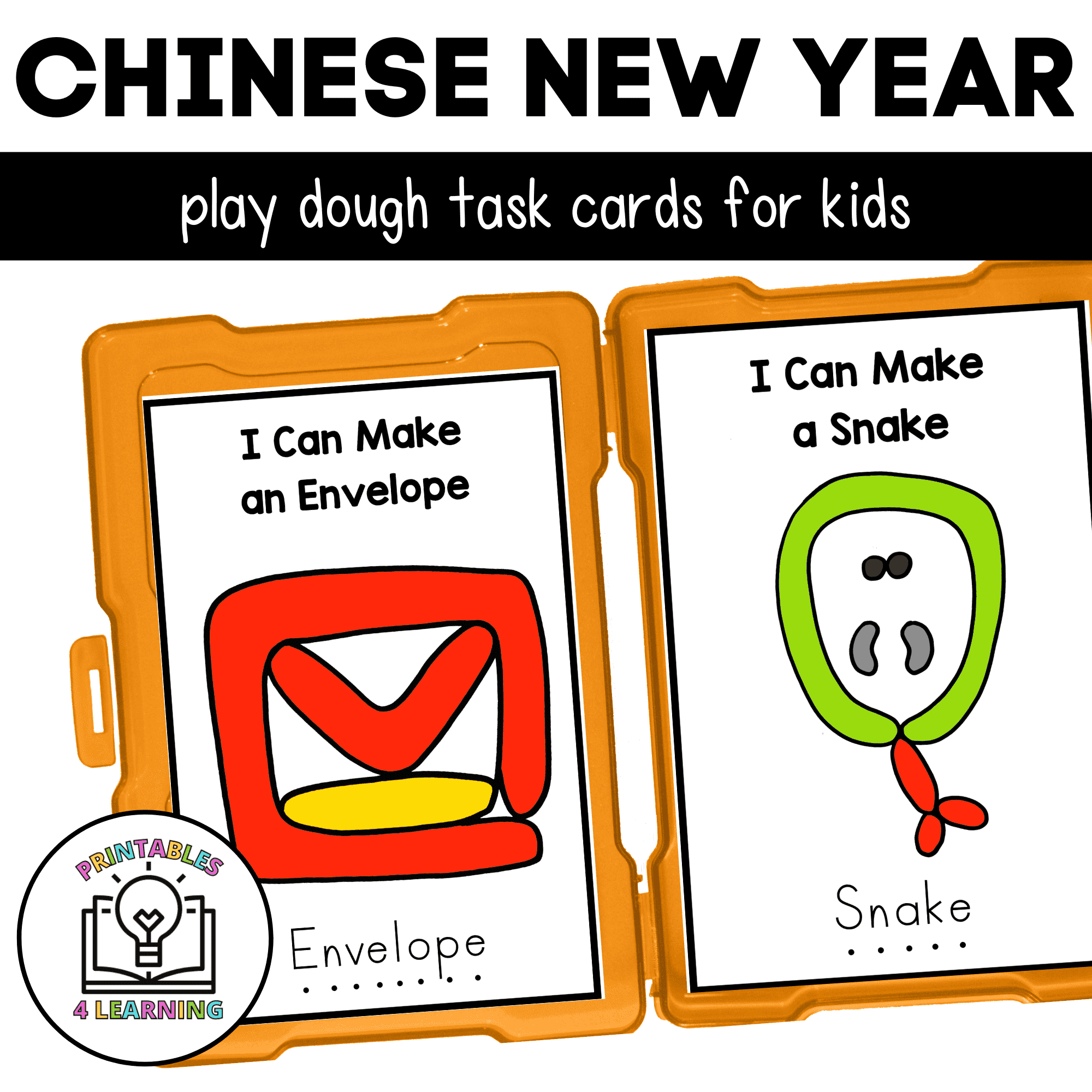 Chinese New Year Play Dough Task Cards - Printables 4 Learning