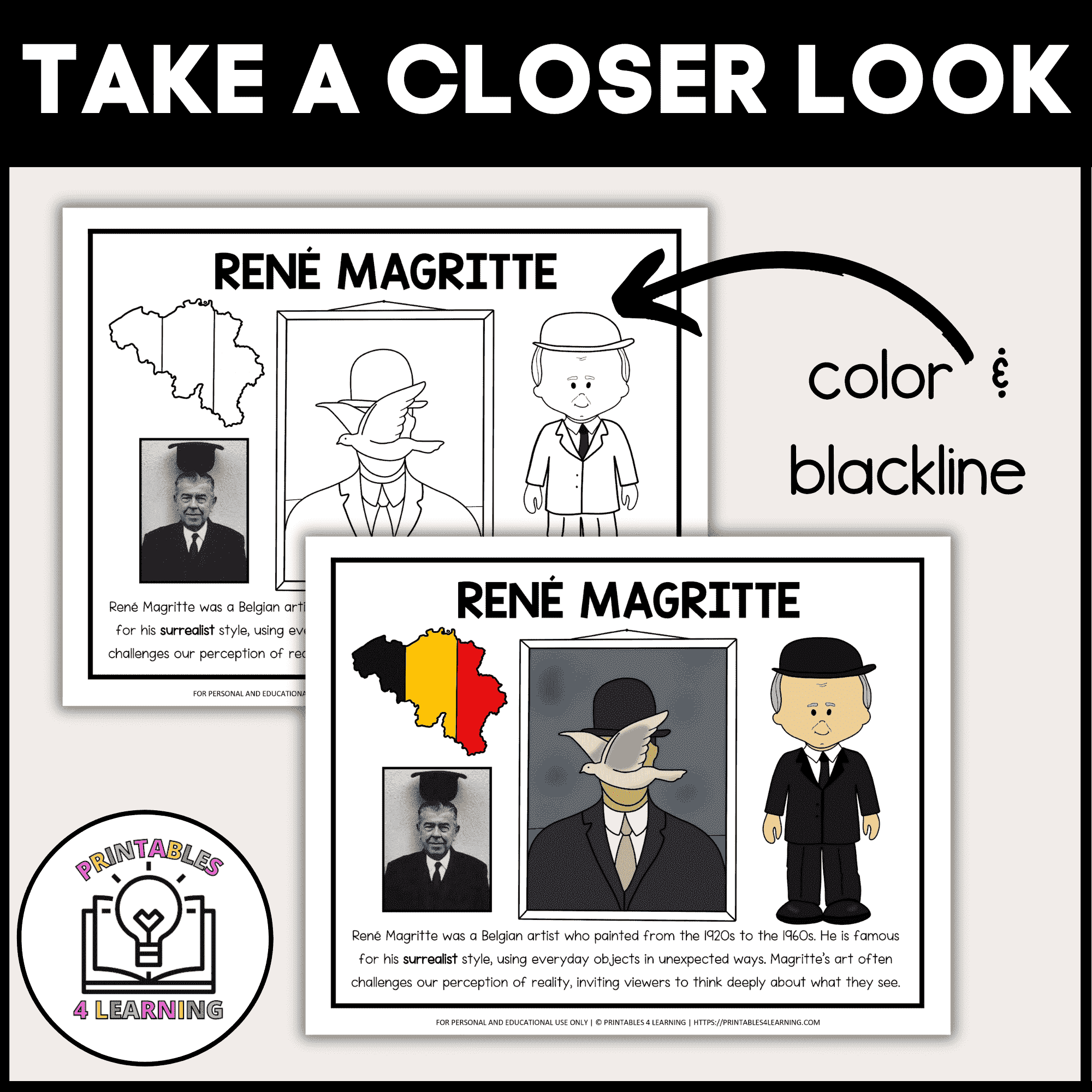 Famous Art Printables