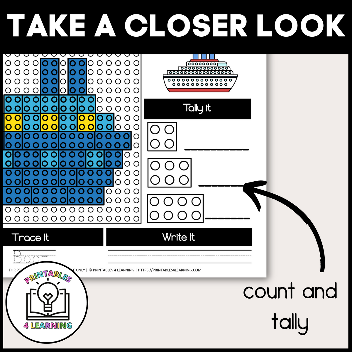 Transportation Building Brick Mats – Printables 4 Learning