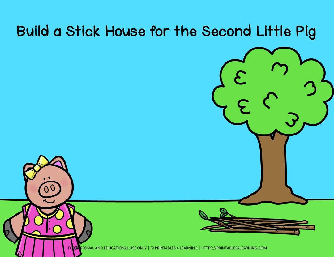 Three Little Pigs Play Dough Mats – Printables 4 Learning