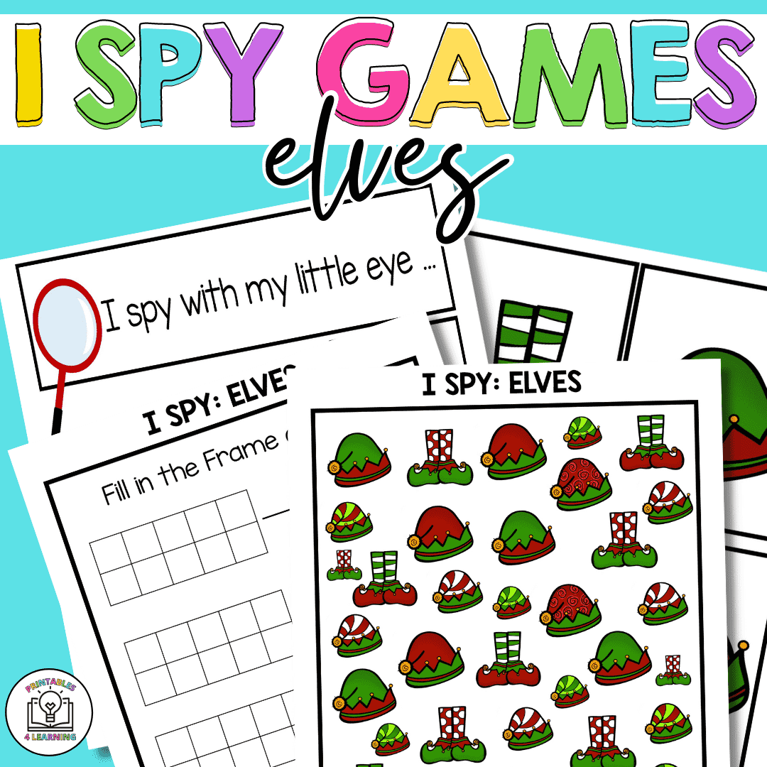 Elves I Spy Packet – Printables 4 Learning