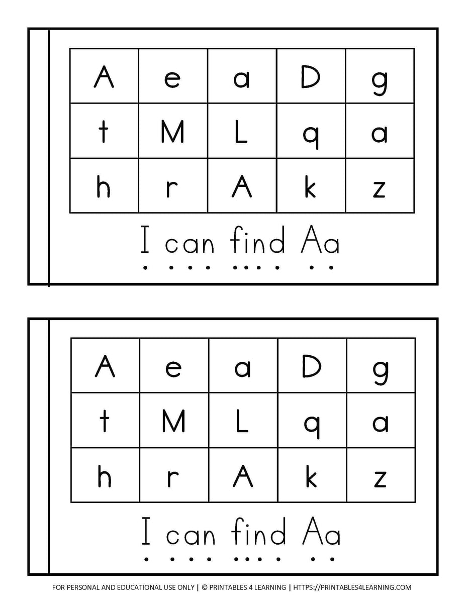 Letter A Emergent Reader Coloring Book – Printables 4 Learning