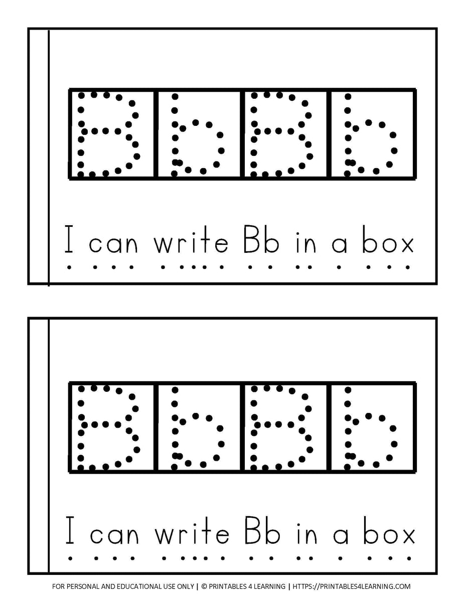 Letter B Emergent Reader Coloring Book – Printables 4 Learning