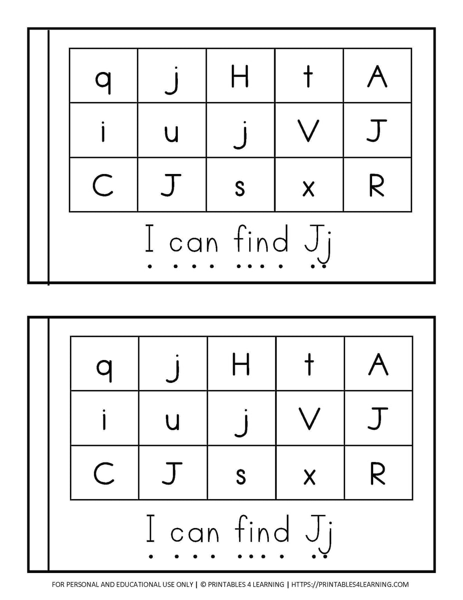 Letter J Emergent Reader Coloring Book – Printables 4 Learning