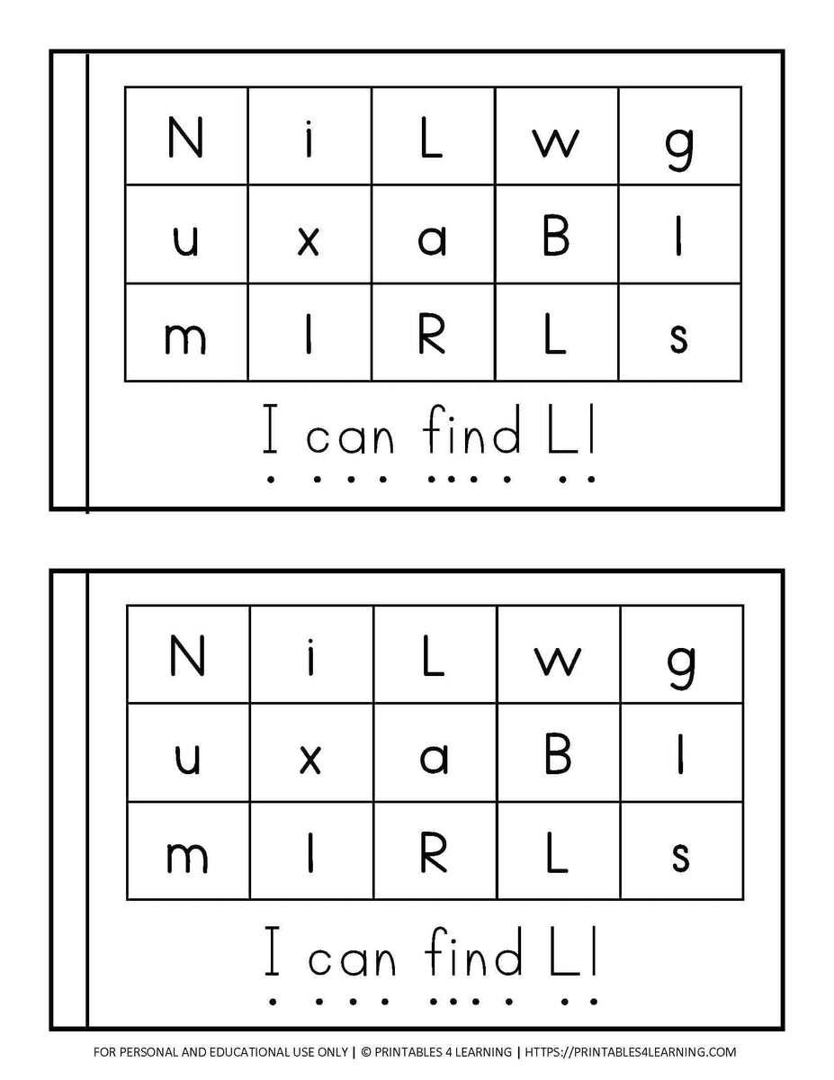 Letter L Emergent Reader Coloring Book – Printables 4 Learning