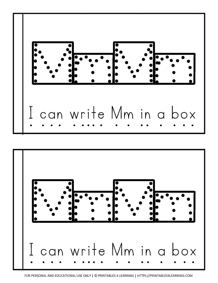 Letter M Emergent Reader Coloring Book – Printables 4 Learning