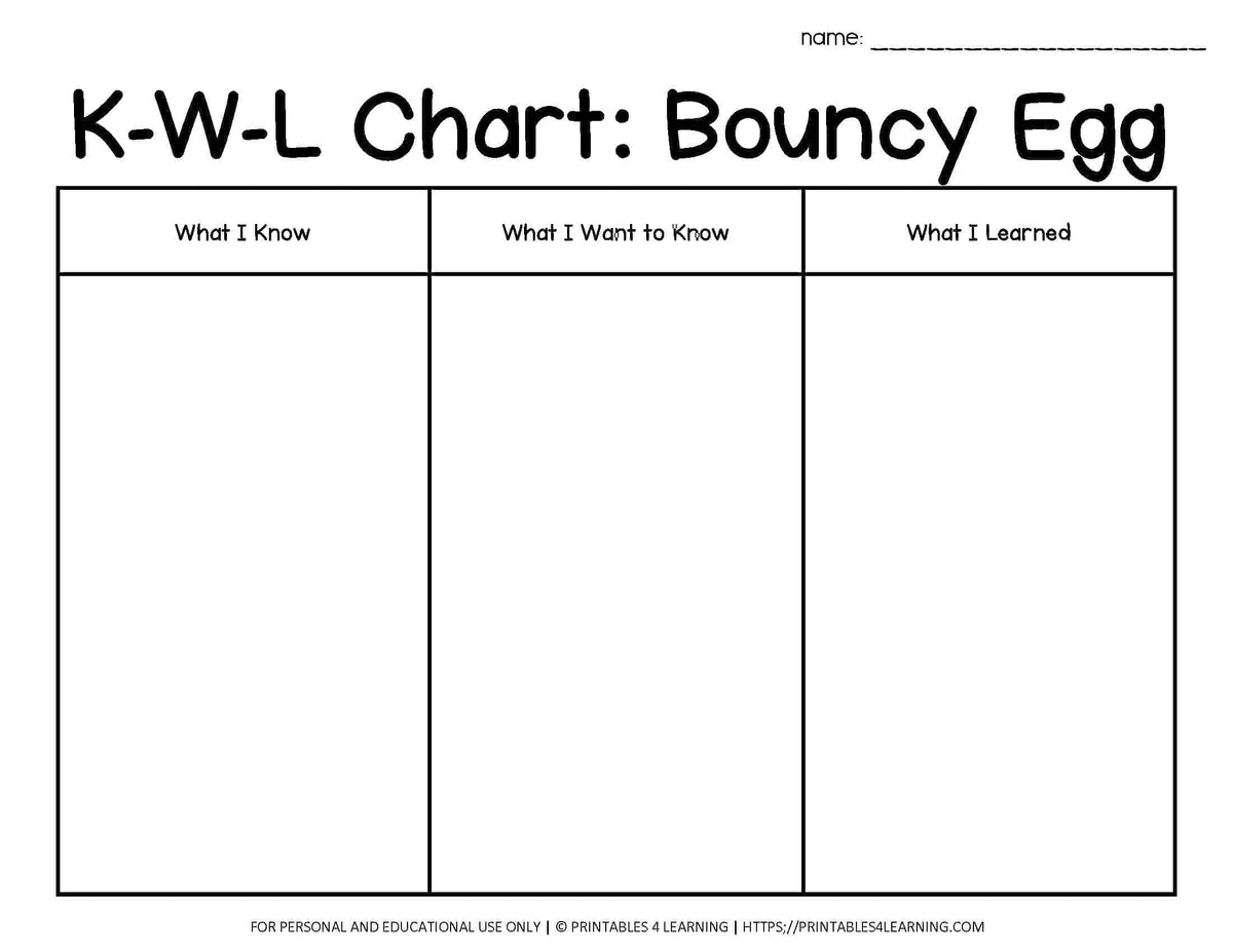 Bouncy Egg Science Observation Experiment: Osmosis Lab – Printables 4 ...