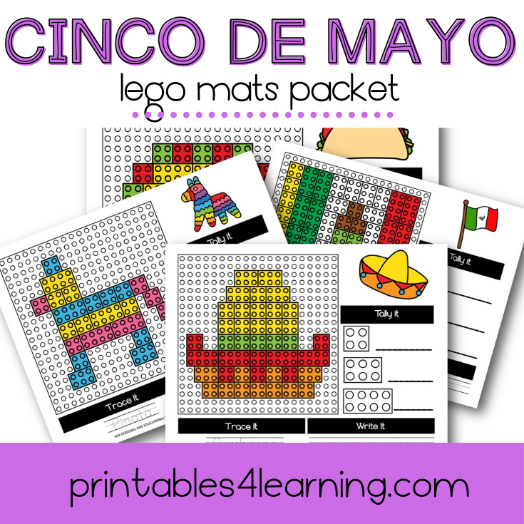 Cinco de Mayo Building Block Mats – Printables 4 Learning