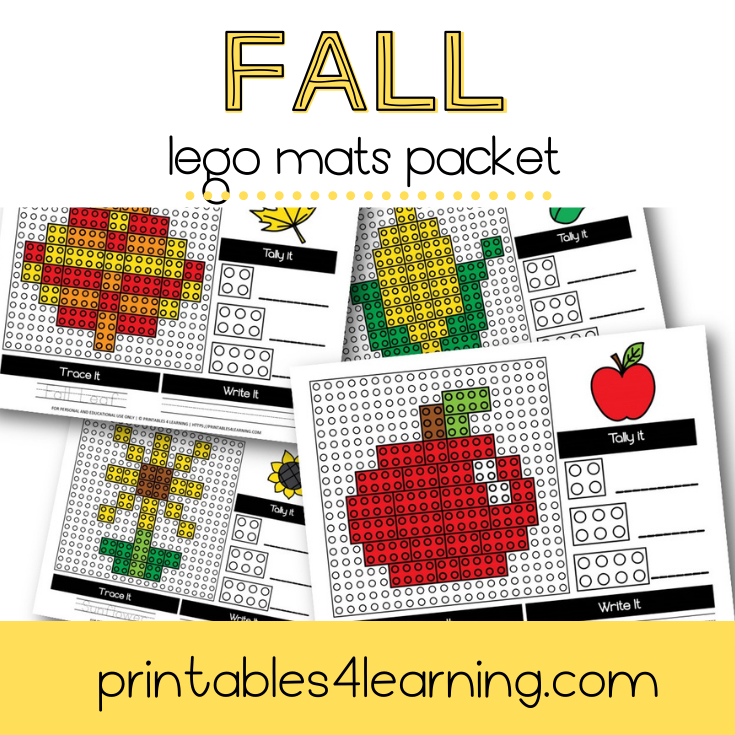 Fall Building Block Mats – Printables 4 Learning