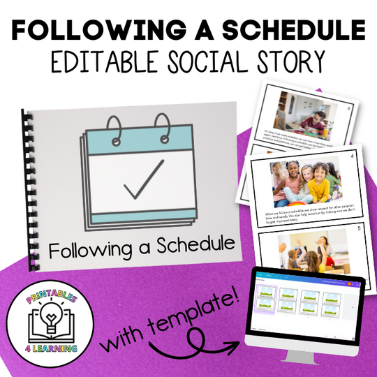 Following a Schedule Social Story – Printables 4 Learning