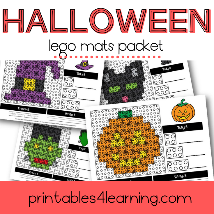 Halloween Building Block Mats – Printables 4 Learning