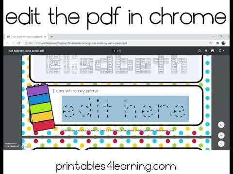 Editable Name Activity: Building Block Names – Printables 4 Learning