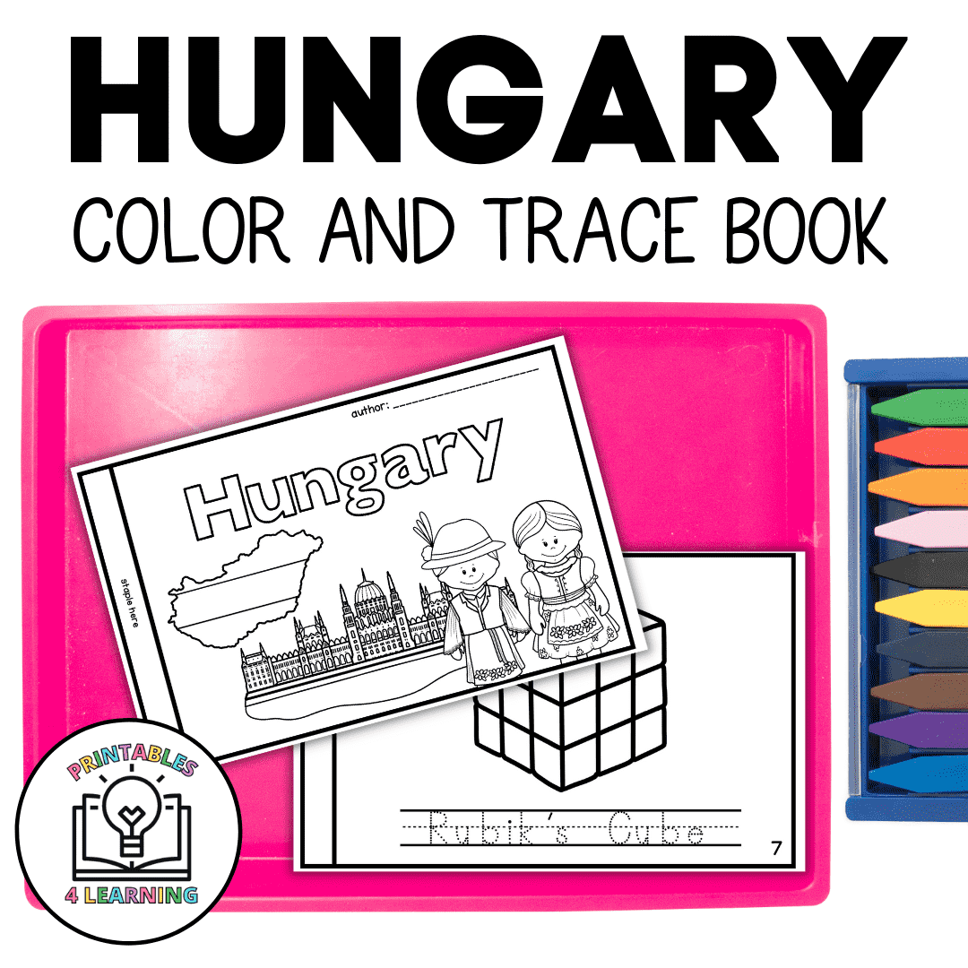 Hungary Color and Trace Book for Kids – Printables 4 Learning