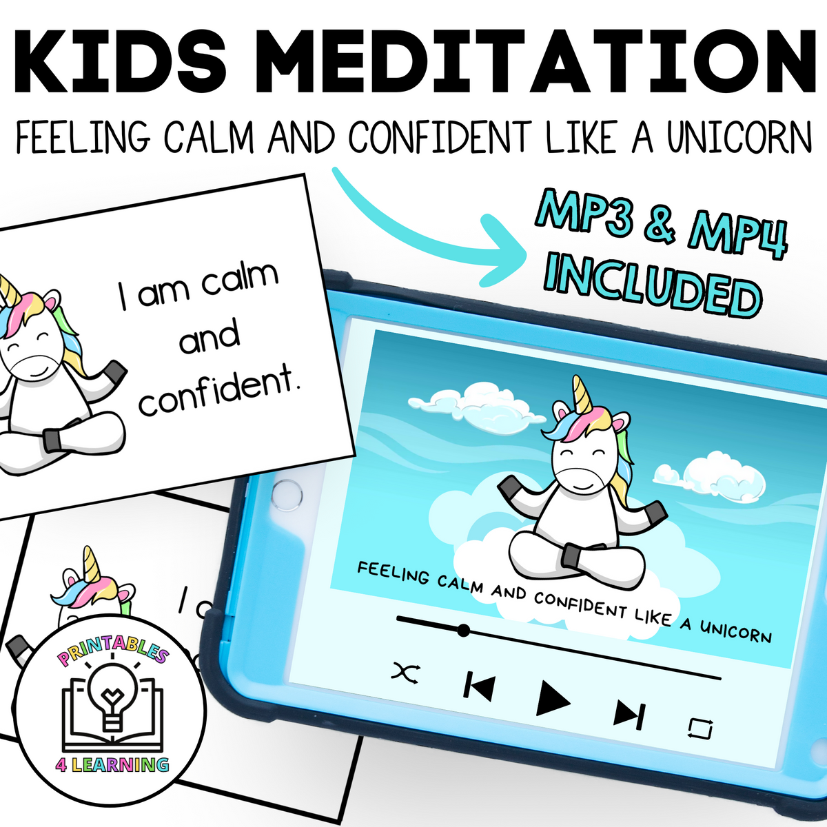 Kids Meditation: Feeling Calm and Confident Like a Unicorn – Printables ...