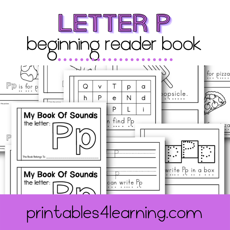 letter p coloring book
