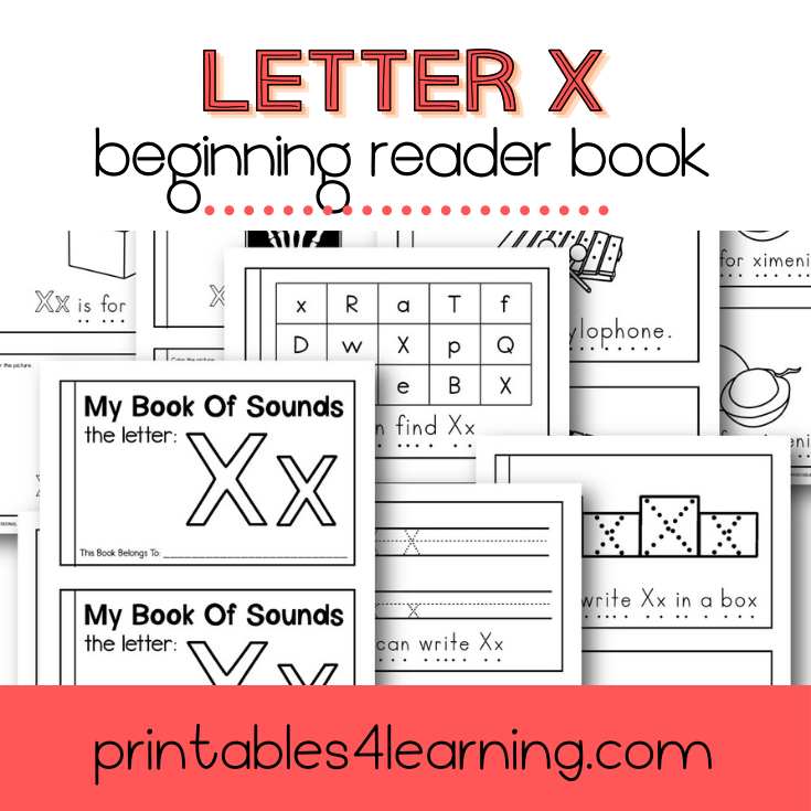 Load image into Gallery viewer, Letter X Emergent Reader Coloring Book