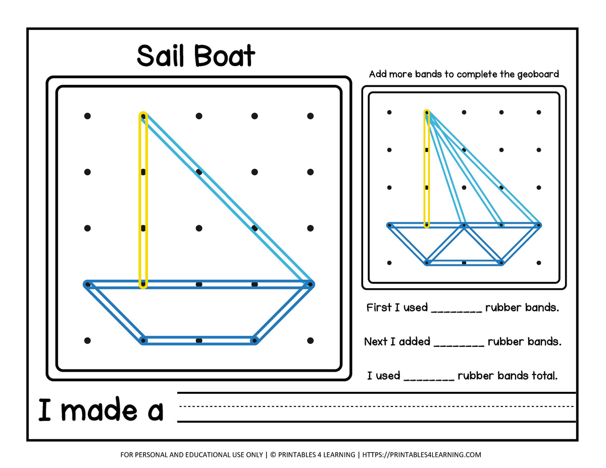 Geoboard Activities: Summer Patterns Packet – Printables 4 Learning